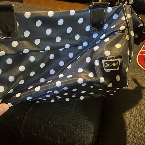 Caboodles | Bags | Caboodles Black And White Polka Dot Cosmetic Bag ...